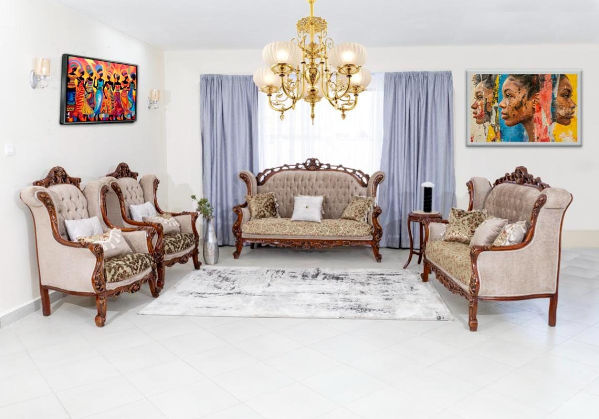 Parisian Elegance antique sofa set - Unique Furniture